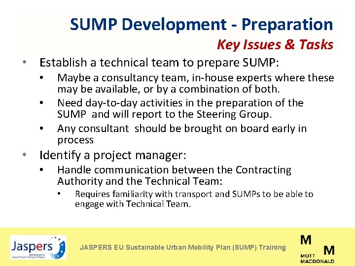SUSTAINABLE URBAN MOBILITY PLAN TRAINING WORKSHOP MODULE 2