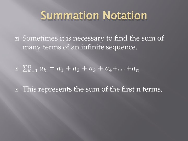 UNIT 10 Sequences Series and Probability LESSON 10