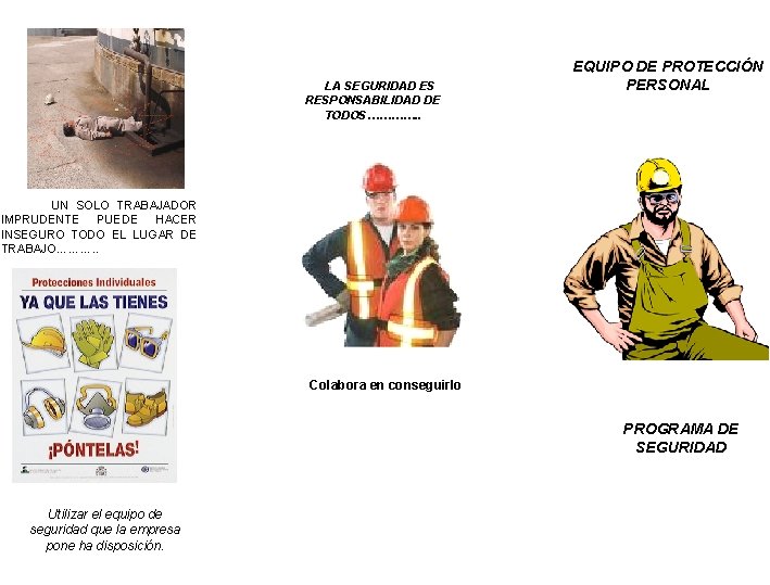 LA SEGURIDAD ES RESPONSABILIDAD DE TODOS BLOQUES Y