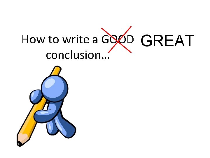 How to write a GOOD conclusion GREAT Restate