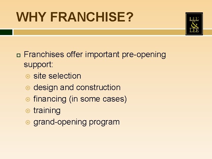 AN INTRODUCTION TO FRANCHISING AND ITS IMPORTANCE FOR