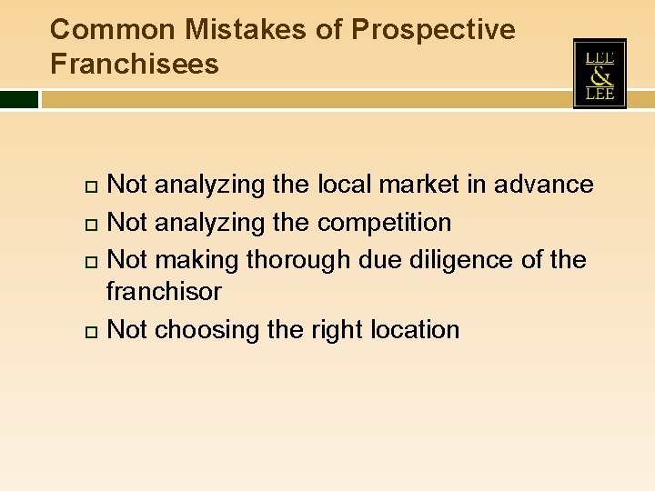 AN INTRODUCTION TO FRANCHISING AND ITS IMPORTANCE FOR