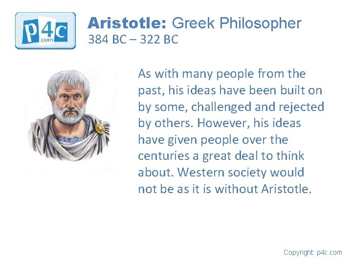 Aristotle Greek Philosopher 384 BC 322 BC Aristotle