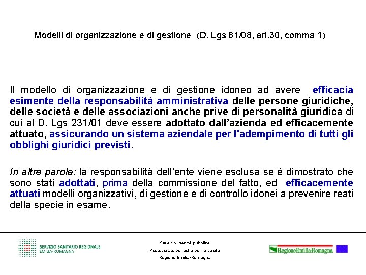 Tutela della salute e della sicurezza dei lavoratori