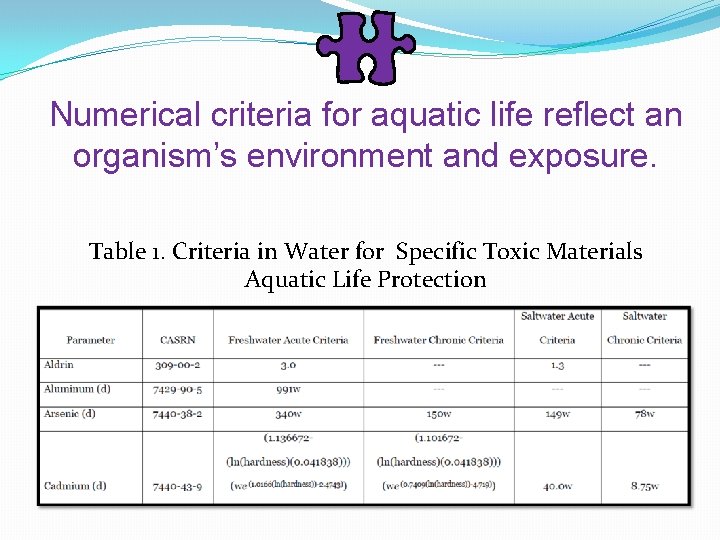 Water QualityBased Effluent Limits WQBELs Erika Crespo May