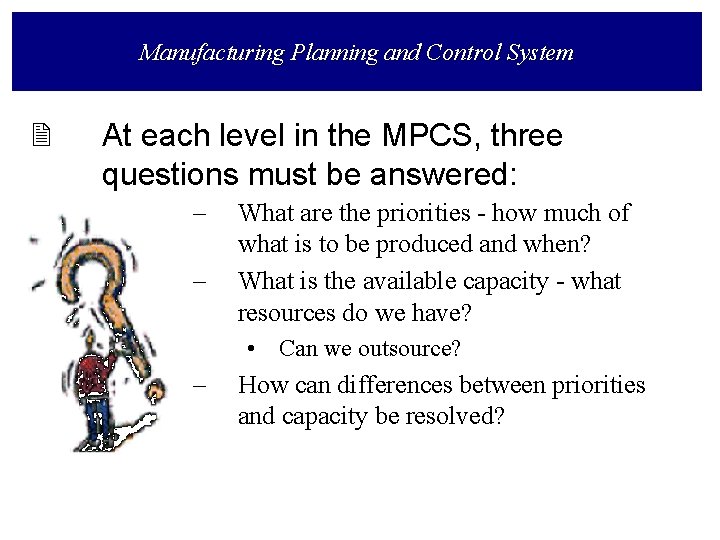 Lecture 7 Production Planning System Revisited Books Introduction