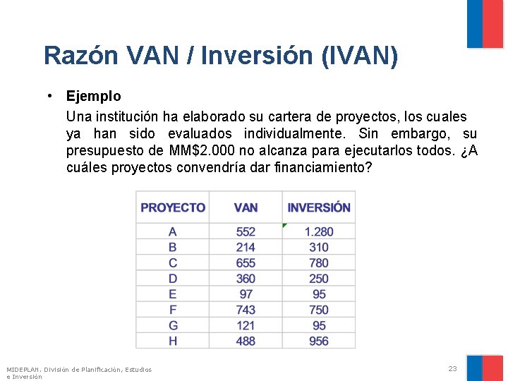 CRITERIOS DE DECISIN EN LA EVALUACION DE PROYECTOS