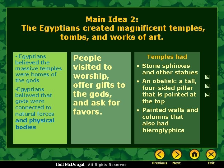 Ancient Egypt and Kush Chapter 5 Holt Mc