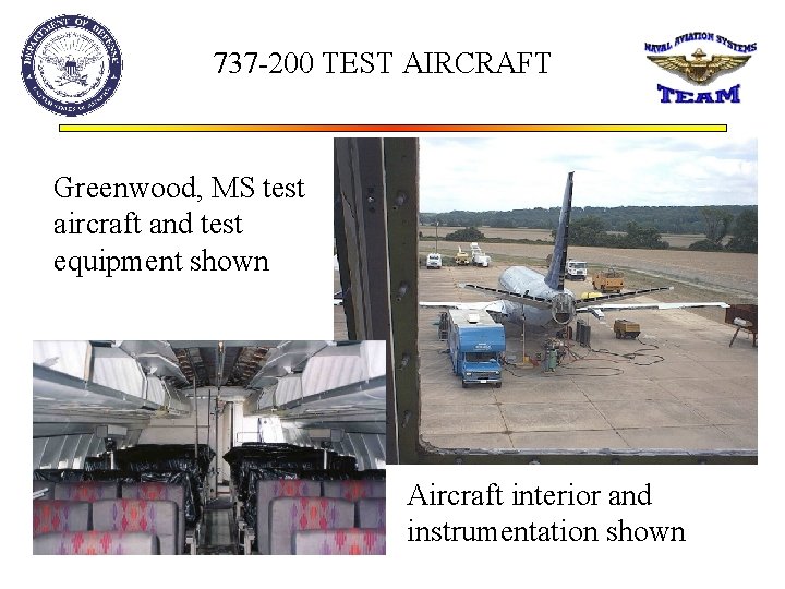 FULLSCALE AIRCRAFT CABIN AND EEBAY TEST RESULTS FROM