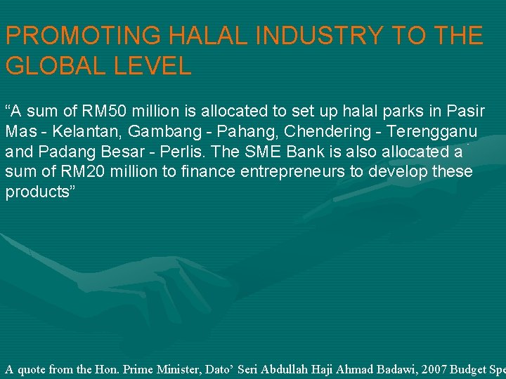 PREVIEW HALAL TRAINING PROGRAMME A Human Capital Development
