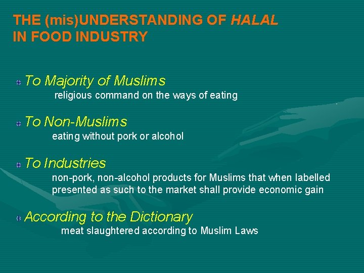 PREVIEW HALAL TRAINING PROGRAMME A Human Capital Development