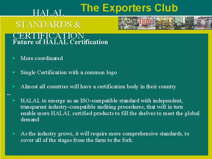 PREVIEW HALAL TRAINING PROGRAMME A Human Capital Development