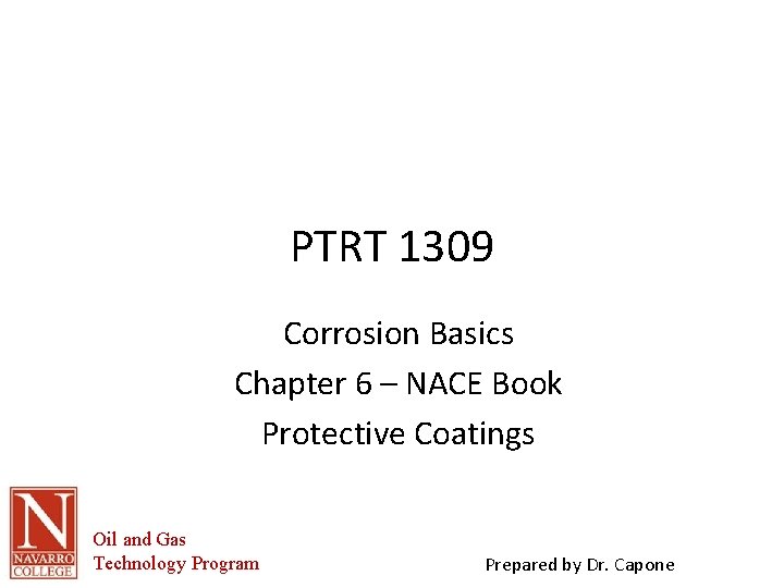 PTRT 1309 Corrosion Basics Chapter 6 NACE Book