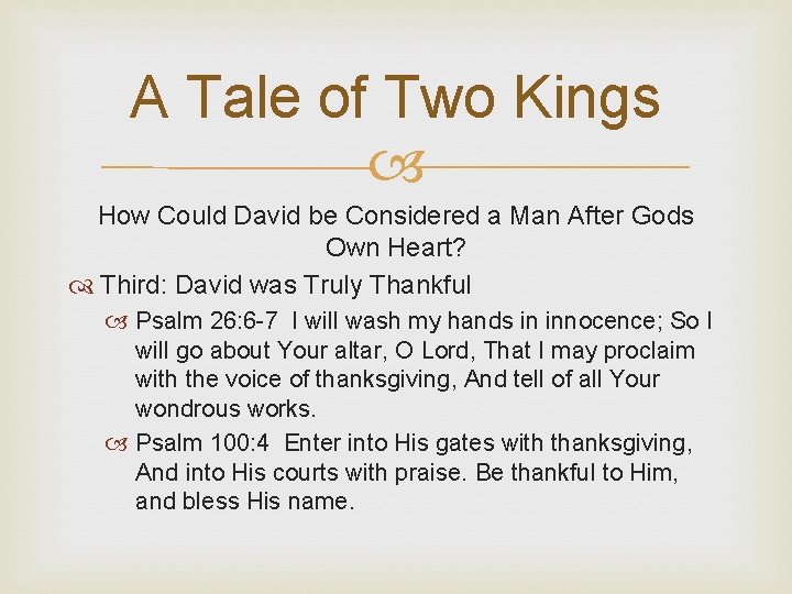 A Tale of Two Kings 1 Samuel 16