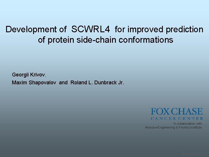 Development of SCWRL 4 for improved prediction of