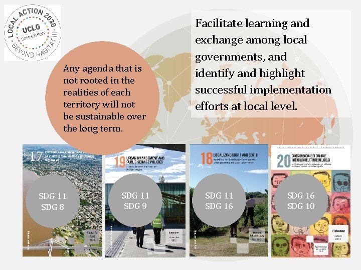 LOCAL ACTION 2030 LOCALIZE SDGS AND THE NEW