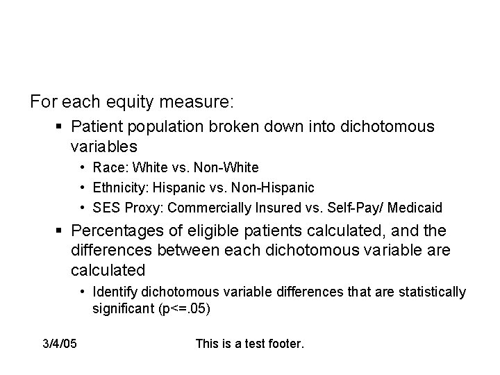 Tools for Measuring and Monitoring Equity in Quality