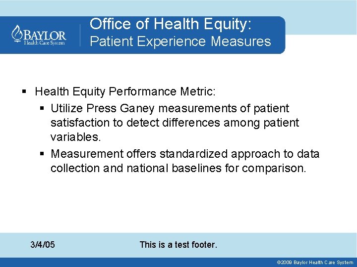 Tools for Measuring and Monitoring Equity in Quality