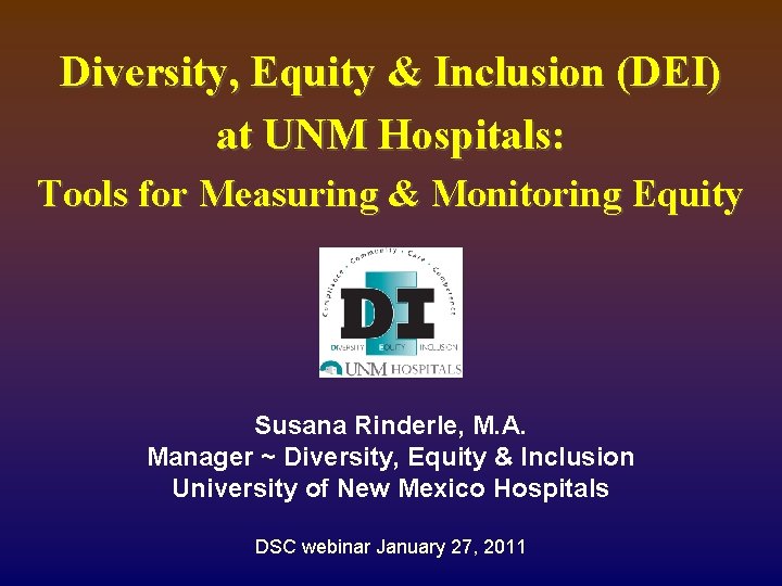Tools for Measuring and Monitoring Equity in Quality