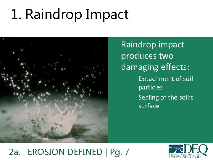 Module 2 Fundamentals of Erosion and Runoff Module