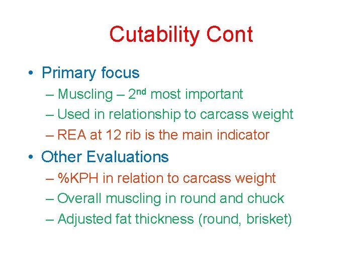 Beef Carcass and Primal Cuts Placing Why Meats