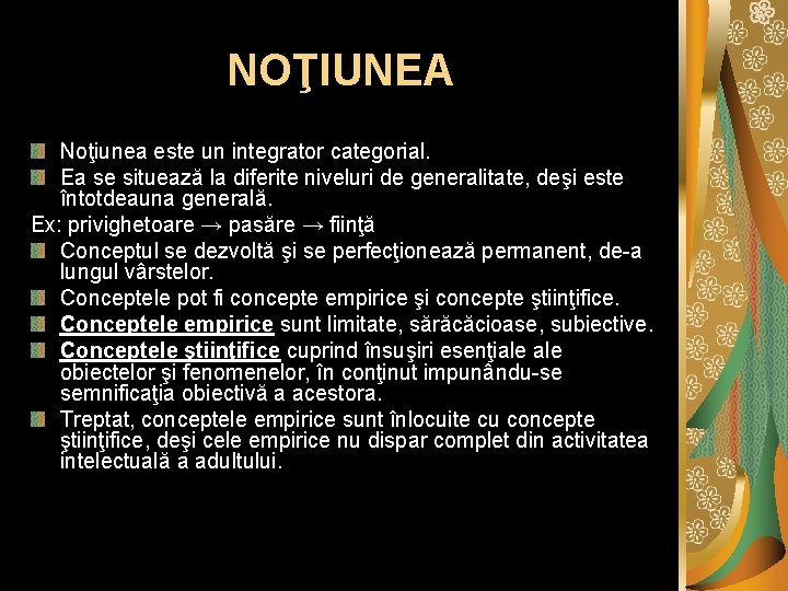 PROCESELE PSIHICE COGNITIVE I LIMBAJUL Din categoria proceselor