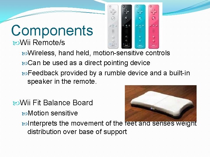 Wiihabilitation Developing an Evidence Based Guideline and protocol