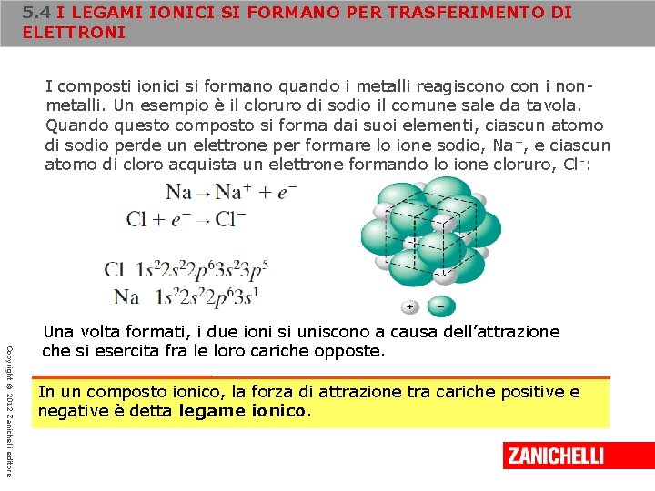 Capitolo 5 I legami chimici e le loro