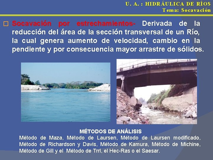 U Unidad A HIDRULICA DE ROS de Aprendizaje