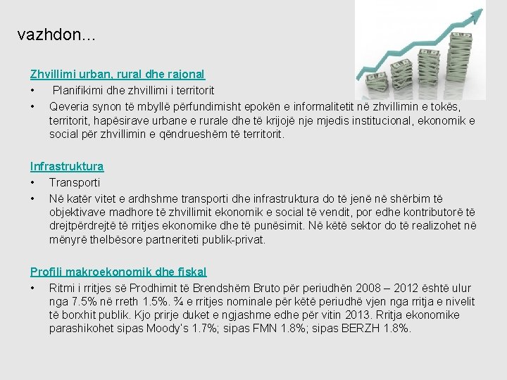 EKONOMIA SHQIPTARE SFIDAT DHE ZHVILLIMI EKONOMIK PERMBAJTJA I