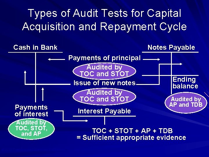 Audit of the Capital Acquisition and Repayment Cycle