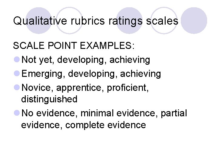 Portfolios Rubrics Learning Outcomes oh my Session Five