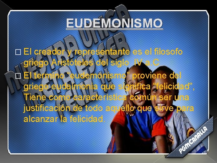 UNIVERSIDAD NACIONAL DEL CENTRO DEL PER EUDEMONISMO DE