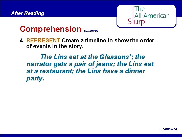 After Reading Comprehension 1 RECALL What two types