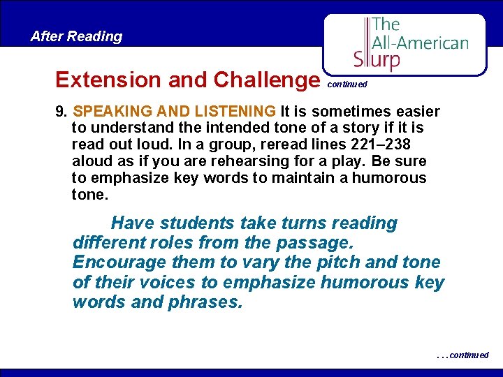 After Reading Comprehension 1 RECALL What two types