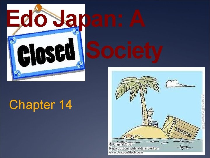 Edo Japan A Society Chapter 14 Locking Out