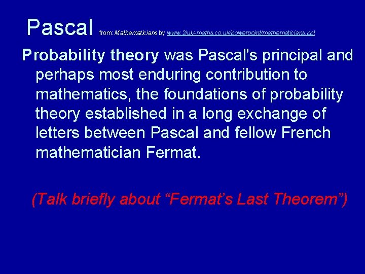 Dice Games Probability and Pascal by Lauren Mc