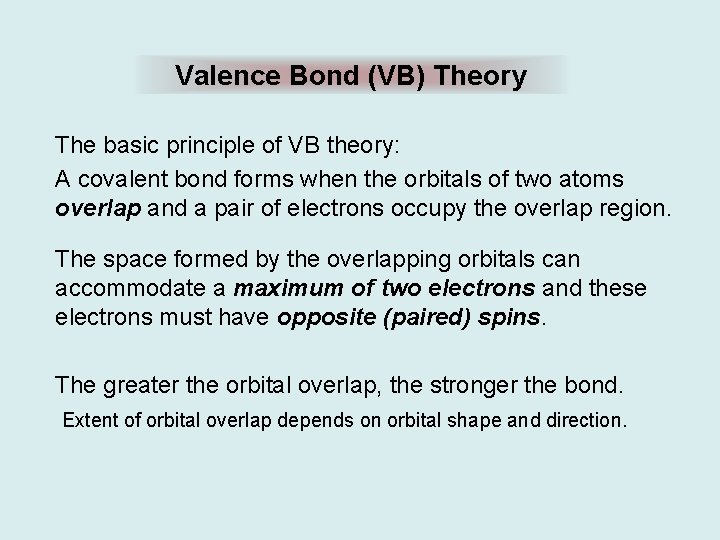 CHEM 1 A GENERAL CHEMISTRY Chapter 11 Theories