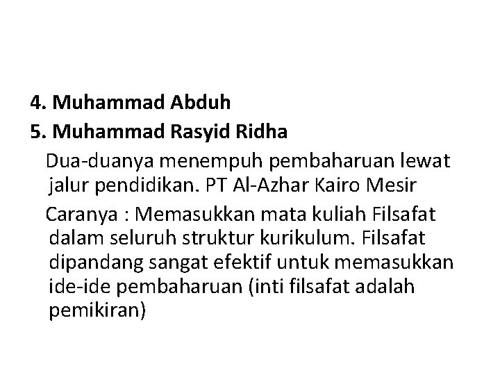 Bab II Tokohtokoh Pembaharuan Di Dunia Islam Tokoh