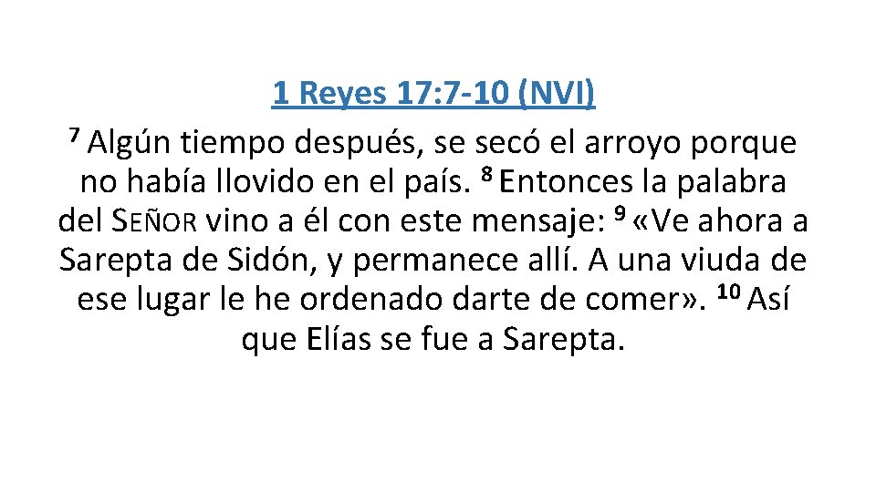 DIOS nos sustenta 1 Reyes 17 7 10