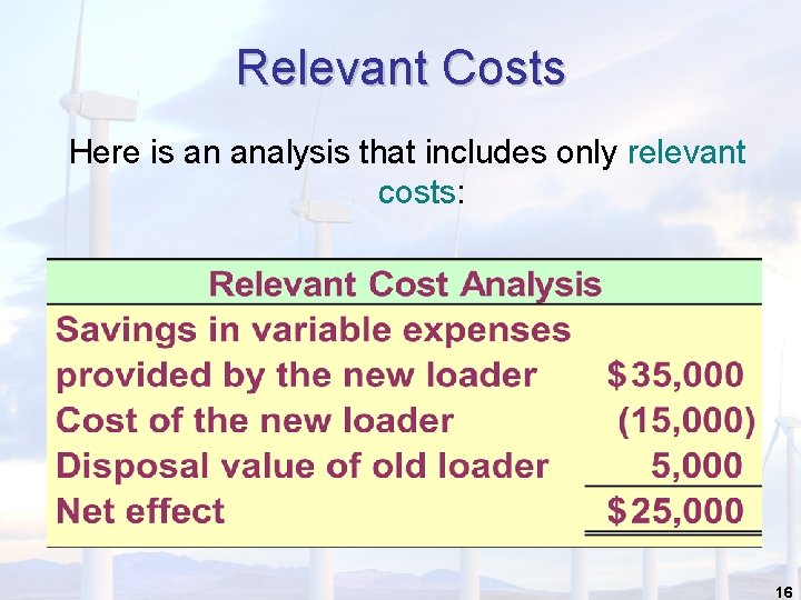 Chapter 14 Decision Making Relevant Costs and Benefits