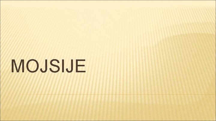 MOJSIJE 1 IZRAELCE JE U EGIPAT DOVEO a