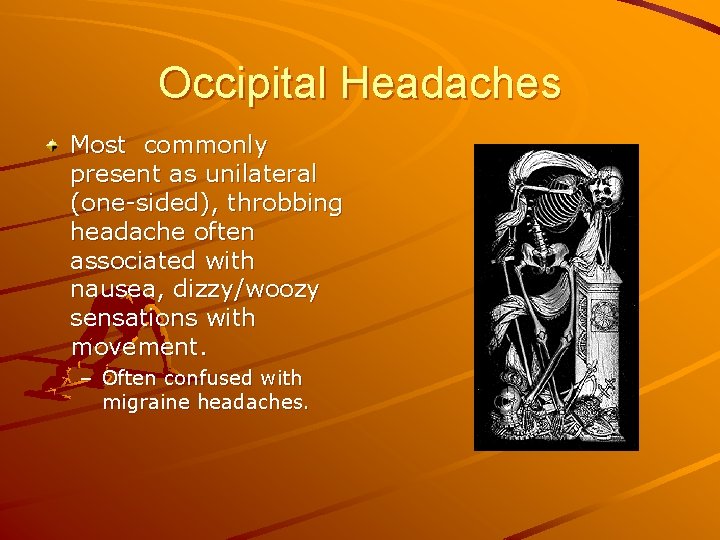 Occipital Headaches Occipital Neuralgia Demonstration of a Technique