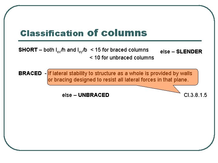 Column design as Per BS 8110 1 1997
