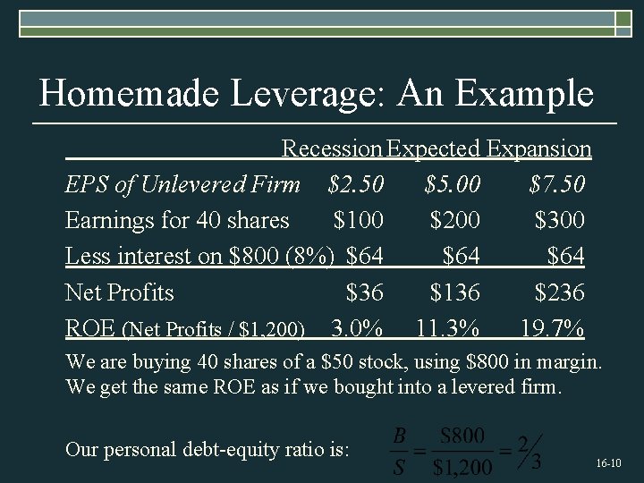 Chapter 16 Capital Structure Basic Concepts Mc GrawHillIrwin