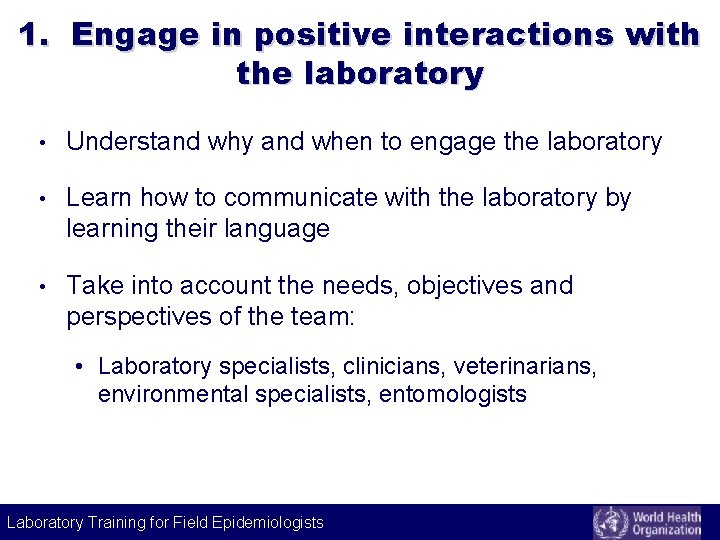 Introduction Strengthening Laboratory and Epidemiology Collaboration ...