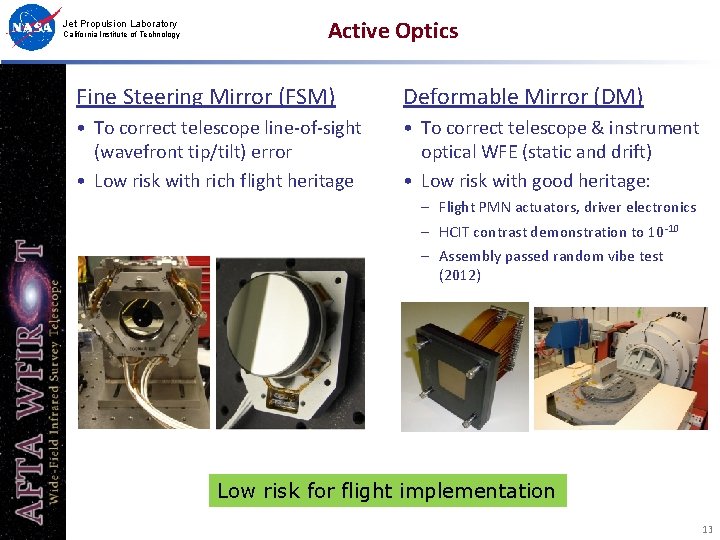 Jet Propulsion Laboratory California Institute of Technology AFTAWFIRST