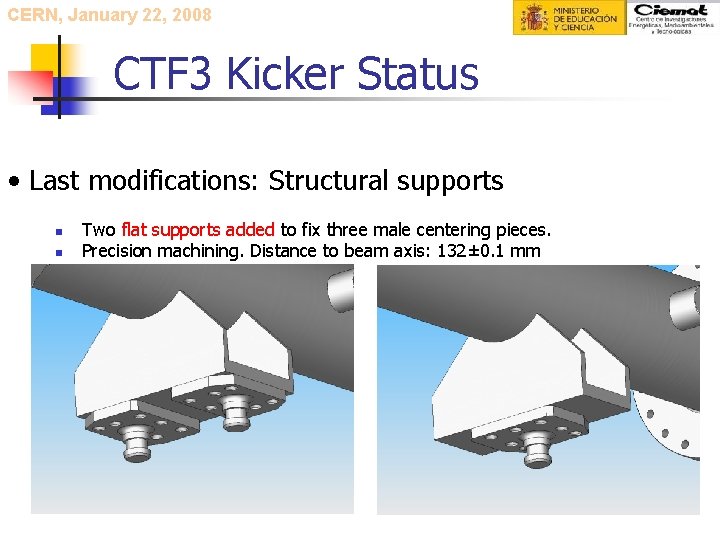 CERN January 22 2008 CTF 3 kicker activities