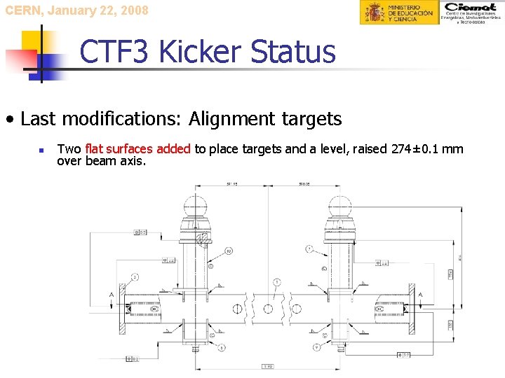 CERN January 22 2008 CTF 3 kicker activities