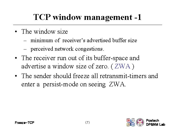 FreezeTCP a true endtoend TCP enhancement mechanism for